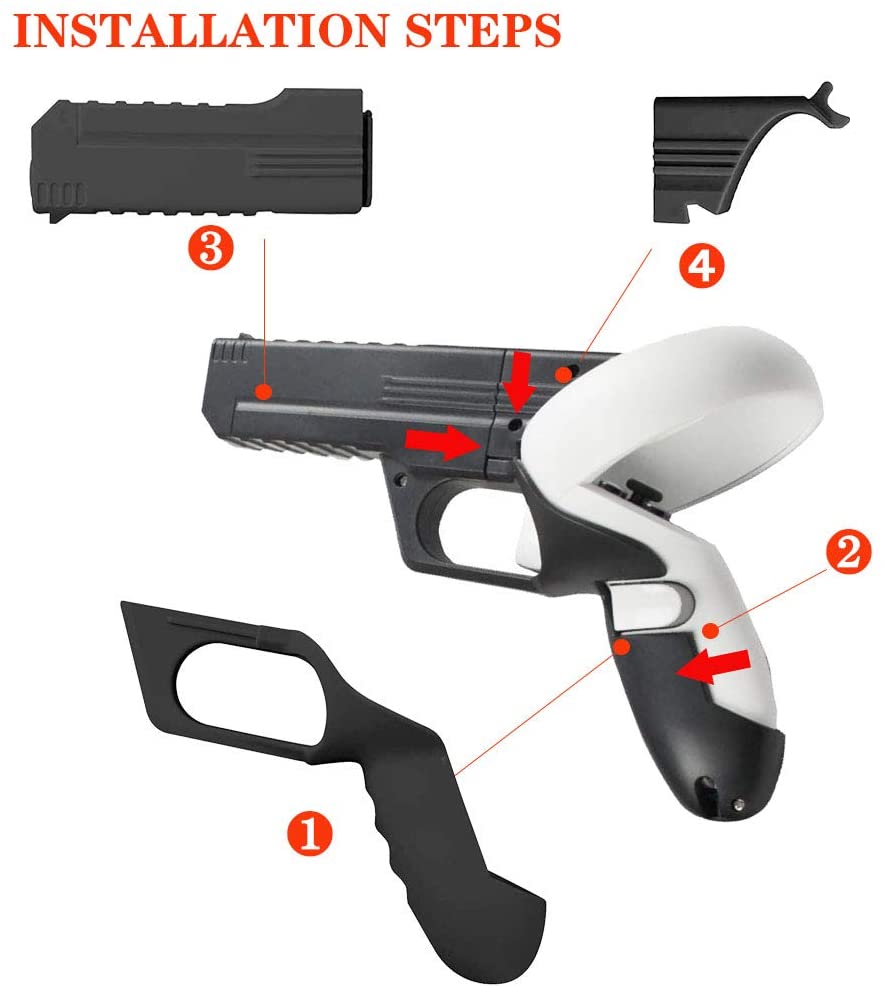 METORY Pistol Grip for Oculus Quest 2 Controllers VR – PORTHOLIC